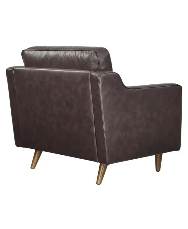 MODWAY Impart Genuine Leather Armchair - Brown
