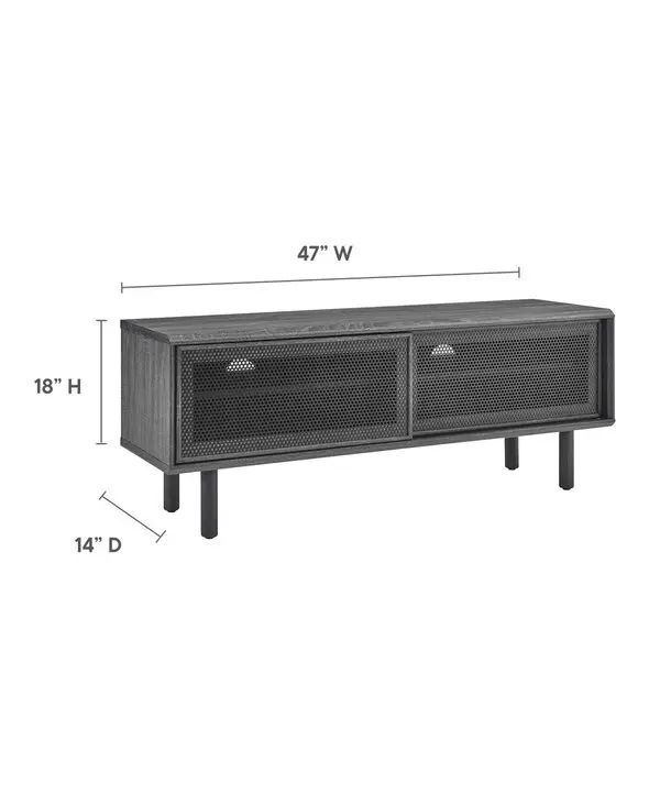 MODWAY Kurtis 47" Tv Stand - Charcoal