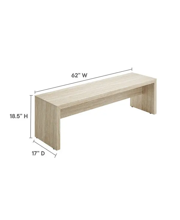 MODWAY Mirella 62 Faux Long Bench