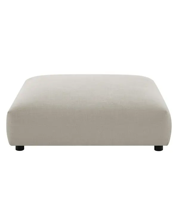 MODWAY Solace Modular Upholstered Fabric Ottoman - Linen