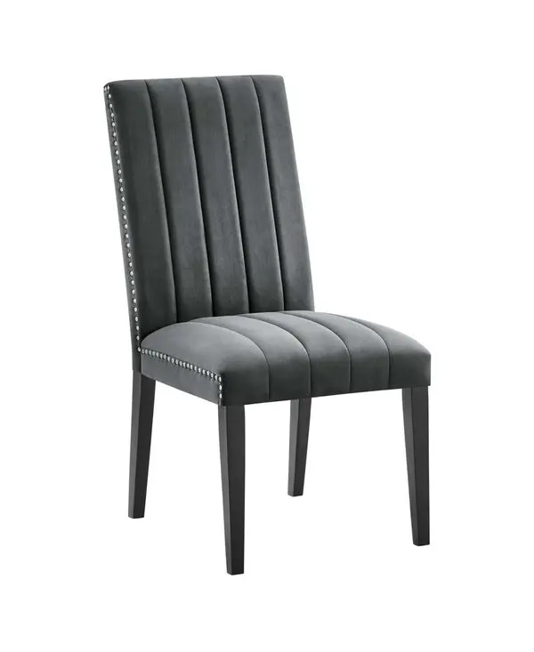 MODWAY Catalyst Performance Velvet Dining Side Chairs, Set Of 2