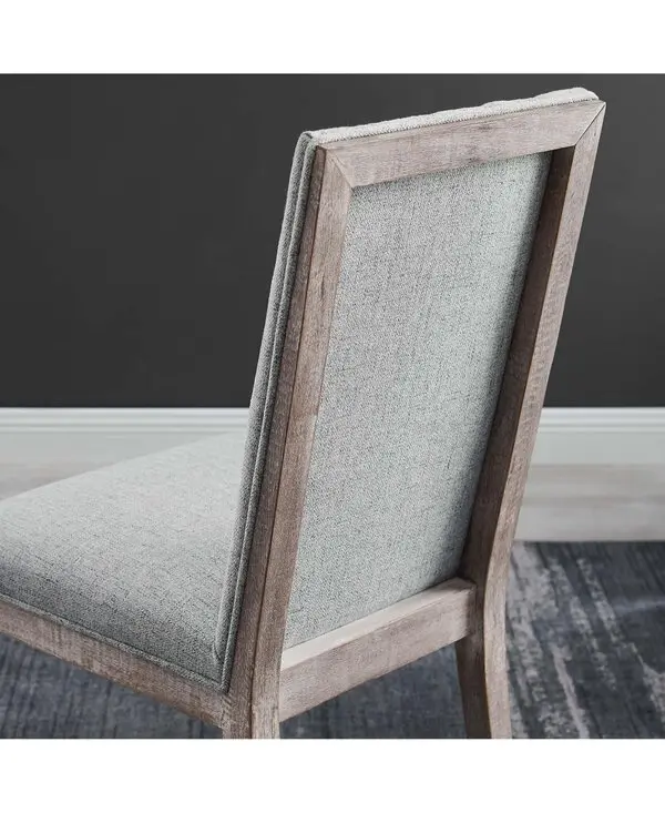 MODWAY Maisonette French Vintage Tufted Fabric Fabric Dining Side Chair