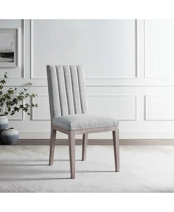 MODWAY Maisonette French Vintage Tufted Fabric Fabric Dining Side Chair