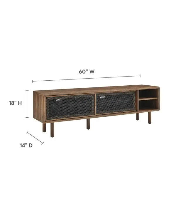 MODWAY Kurtis 60 Tv Stand - Walnut