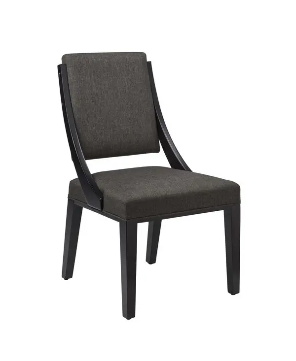MODWAY Cambridge Upholstered Fabric Dining Chairs, Set Of 2 - Gray