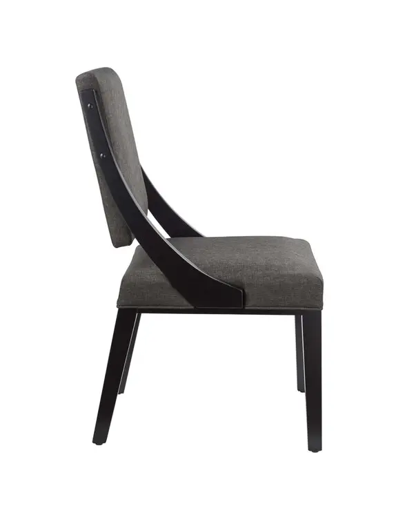 MODWAY Cambridge Upholstered Fabric Dining Chairs, Set Of 2 - Gray