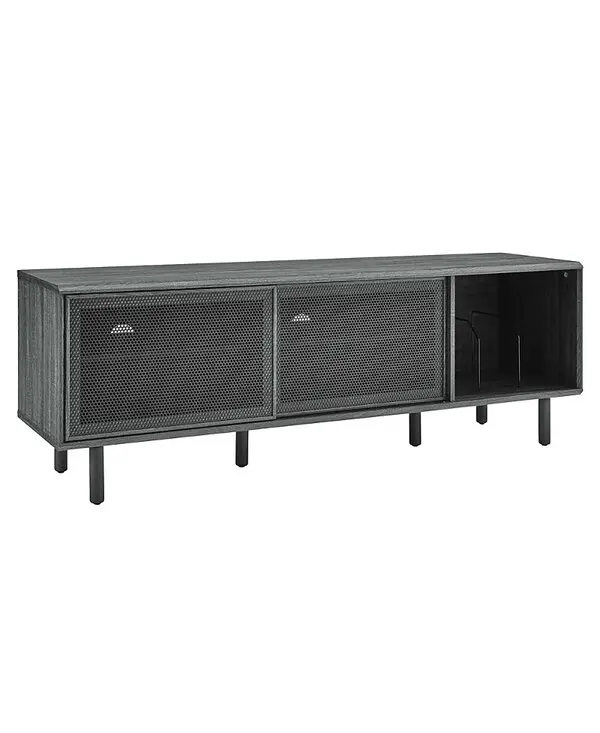 MODWAY Kurtis 67 Tv And Vinyl Record Stand - Charcoal