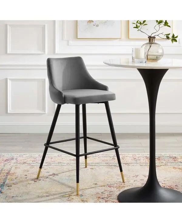 MODWAY Adorn Performance Velvet Bar Stool