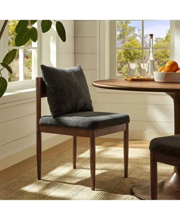 MODWAY Remington Wood Dining Side Chair - Charcoal