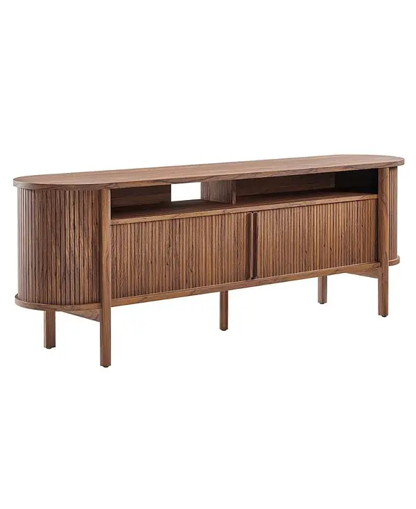 MODWAY Cadence 71" Curved Tv Stand - Walnut