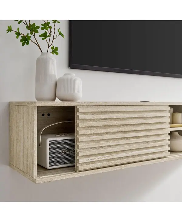 MODWAY Render 70 Faux Wall-mount Media Console Tv Stand