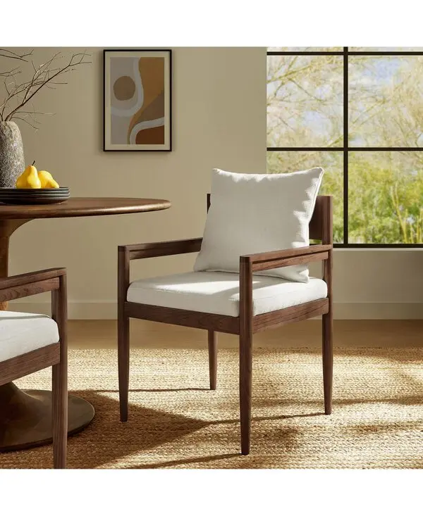 MODWAY Remington Wood Dining Armchair - Salt