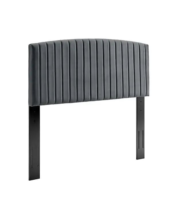 MODWAY Rebecca Performance Velvet Headboard - Charcoal