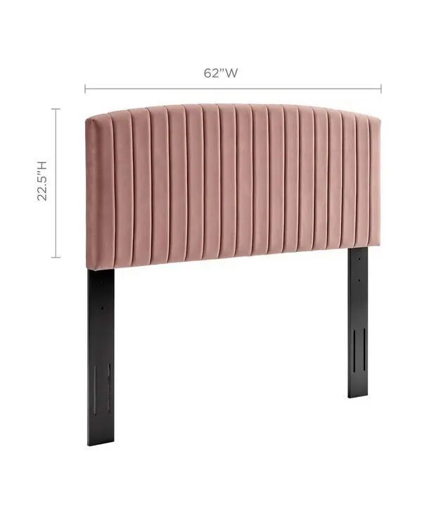 MODWAY Rebecca Performance Velvet Headboard - Dusty Rose