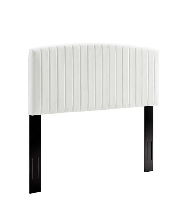 MODWAY Rebecca Performance Velvet Headboard - White