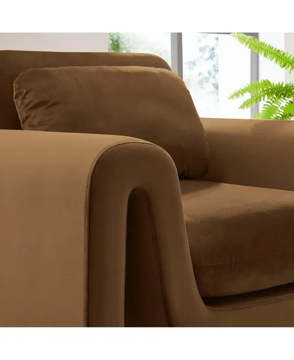 MODWAY Waverly Performance Velvet Armchair