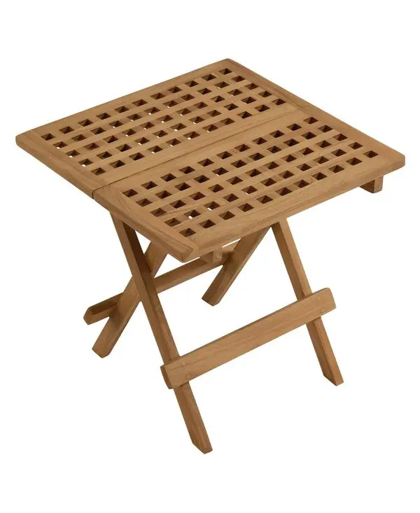 MODWAY Vienna Outdoor Patio Teak Wood Side Table