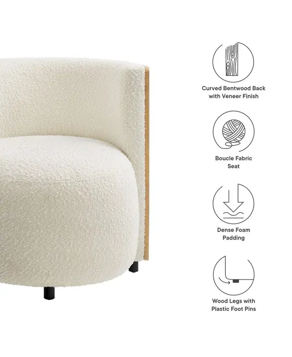 MODWAY Solis Boucle Accent Chair