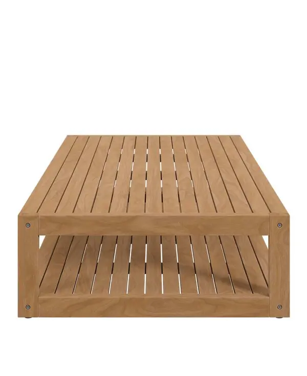 MODWAY Carlsbad Teak Wood Outdoor Patio Coffee Table
