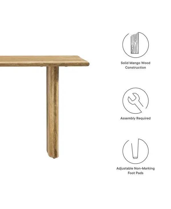 MODWAY Amistad 46" Wood Bench
