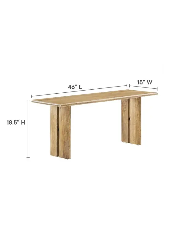 MODWAY Amistad 46" Wood Bench