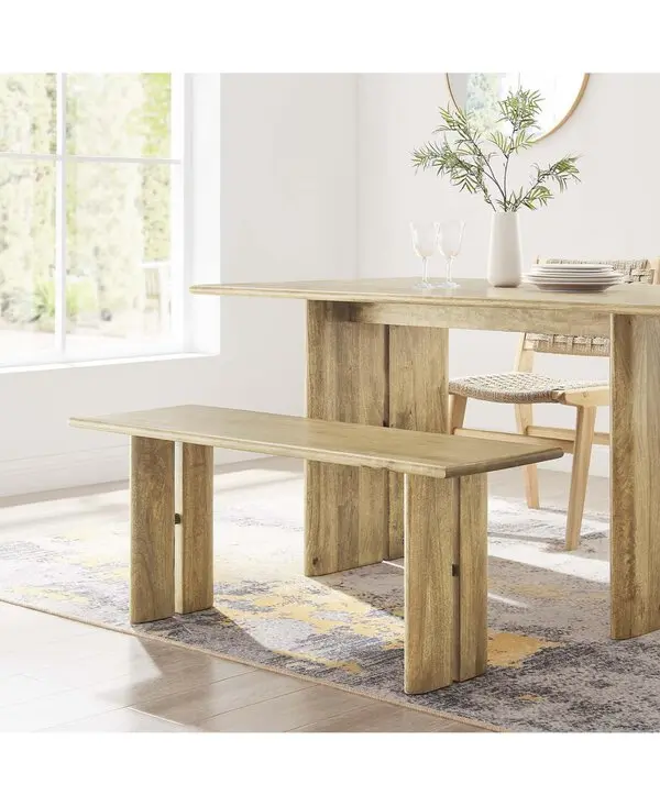 MODWAY Amistad 46" Wood Bench