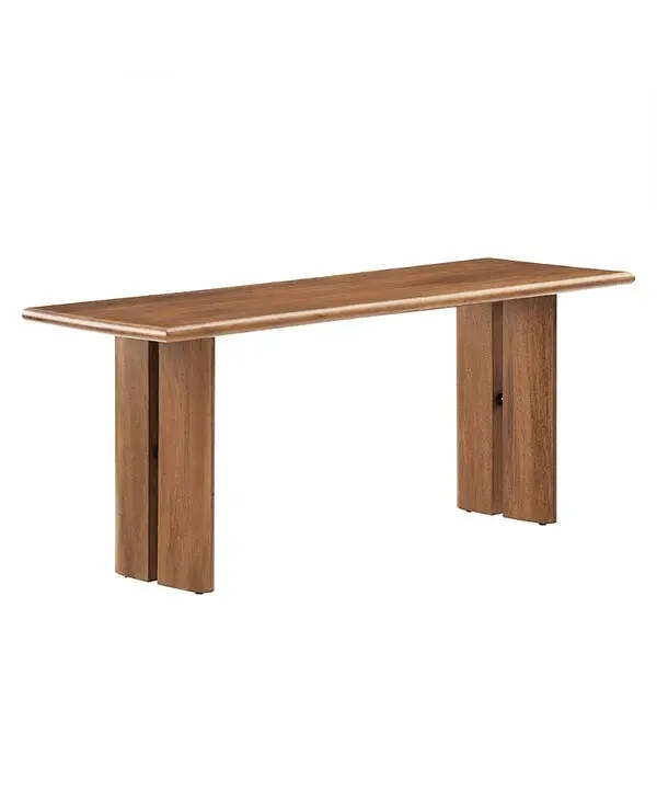 MODWAY Amistad 46" Wood Bench - Walnut