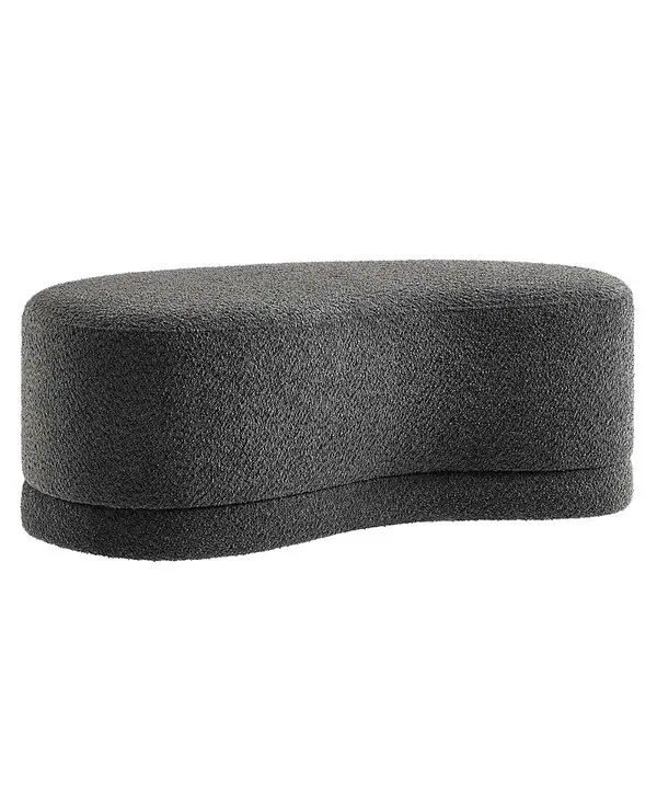MODWAY Nimbus 48" Upholstered Ottoman Bench - Cast Slate