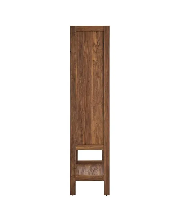 MODWAY Capri Tall Wood Grain Standing Storage Cabinet