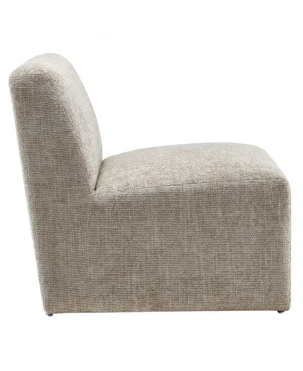 MODWAY Amita Chenille Upholstered Accent Chair - Khaki