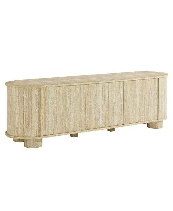 MODWAY Overture 63" Oval Faux Tv Stand