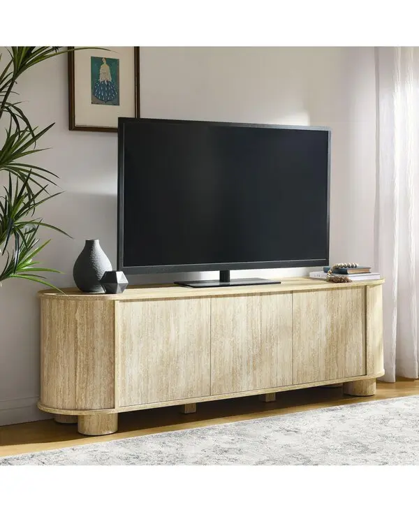 MODWAY Overture 63" Oval Faux Tv Stand