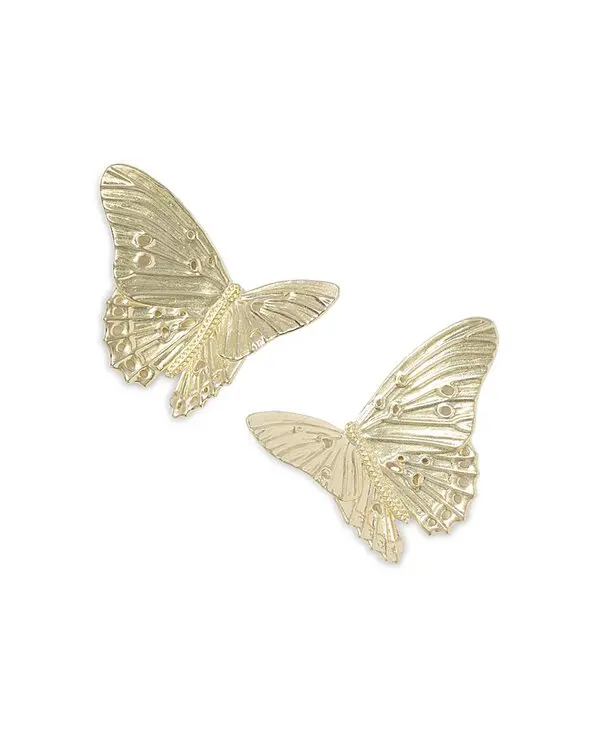 Kendra Scott Cailey Butterfly Statement Stud Earrings - Gold