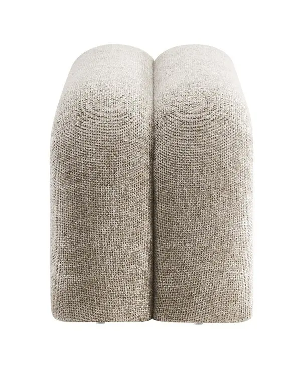 MODWAY Dax 50.5" Chenille Upholstered Accent Bench - Khaki