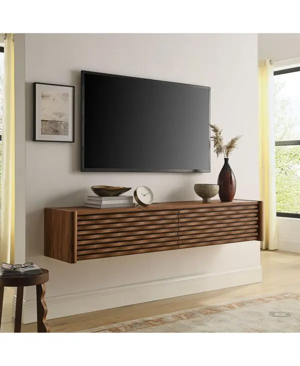 MODWAY Emric Wave 71" Wall-mounted Tv Cabinet