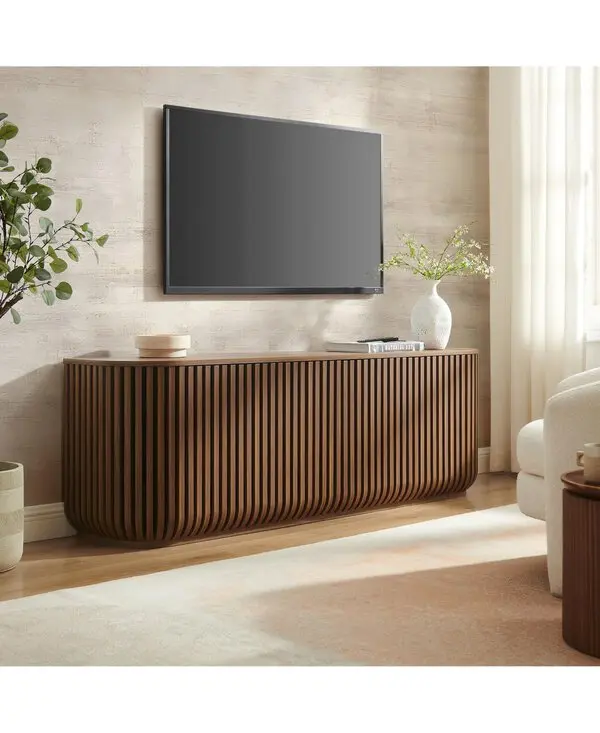 MODWAY Fortitude 75 Curved Sideboard Storage Cabinet