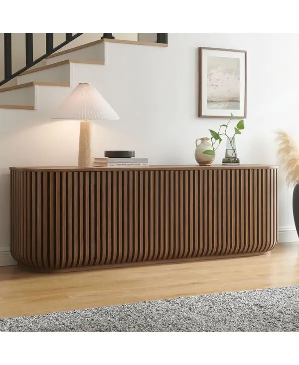 MODWAY Fortitude 75 Curved Sideboard Storage Cabinet