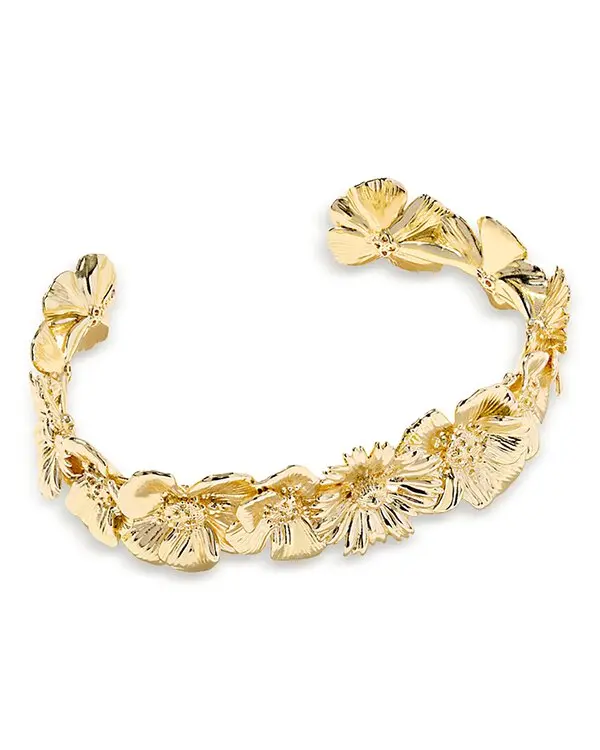 Kendra Scott Cailey Flower Cuff Bracelet - Gold