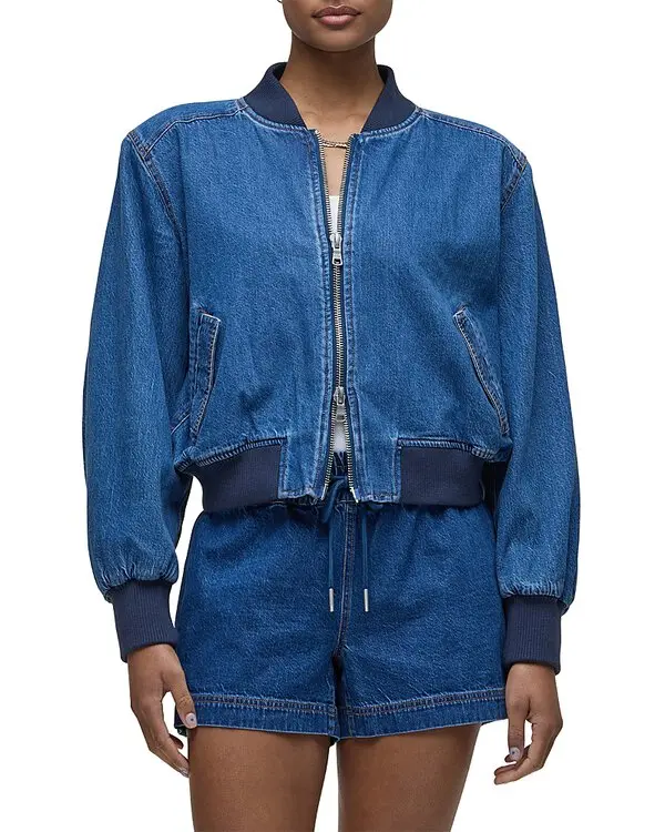 Hudson Jeans Denim Bomber Jacket