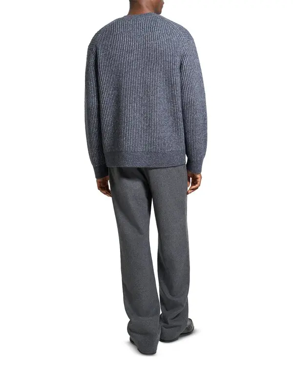 Theory Wool Cotton Button Sweater