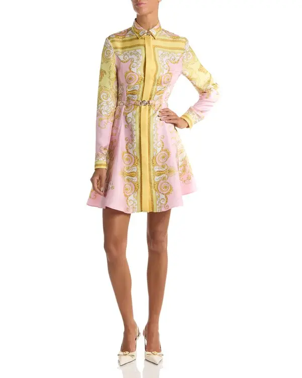 Versace Silk Twill Print Dress