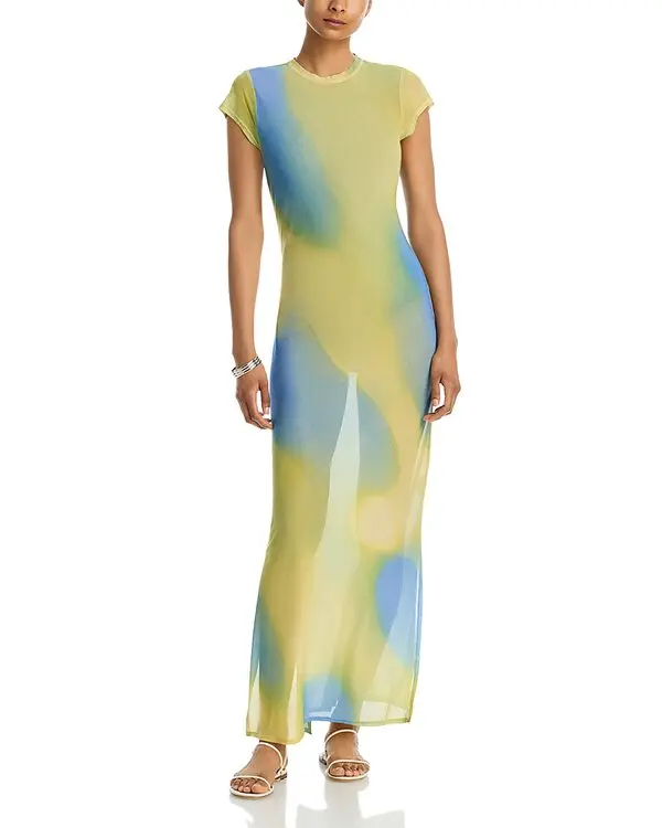 Simkhai Fia Midi Dress Swim Cover-up - Golden Hour Twilight