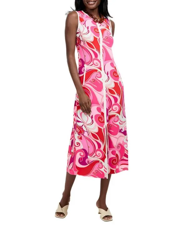 Trina Turk Magnifique Printed Midi Dress