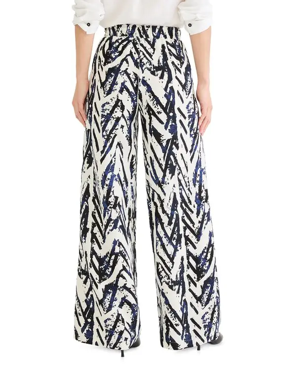 NIC+ZOE Crosshatch Wide-leg Pants