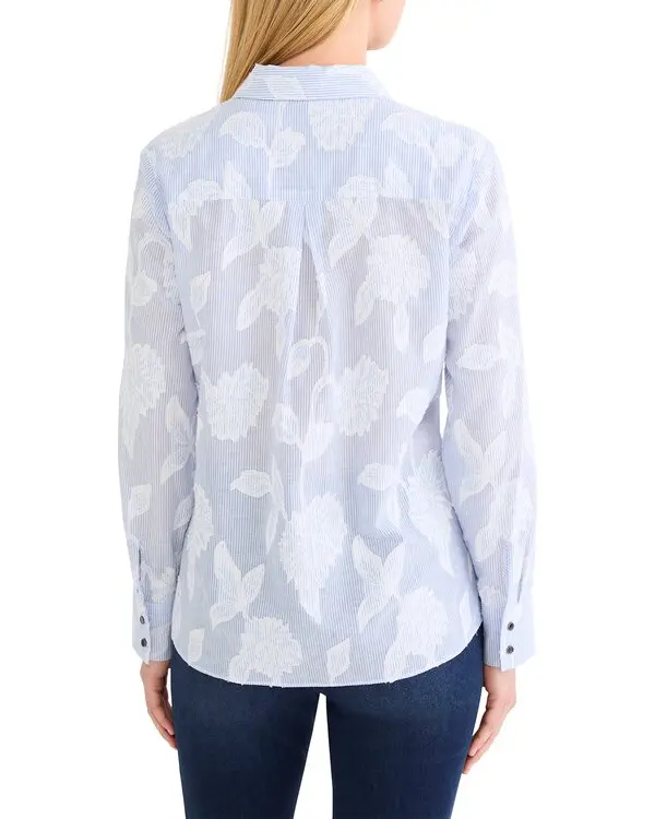 NIC+ZOE Floral Jacquard Top