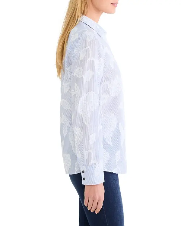 NIC+ZOE Floral Jacquard Top
