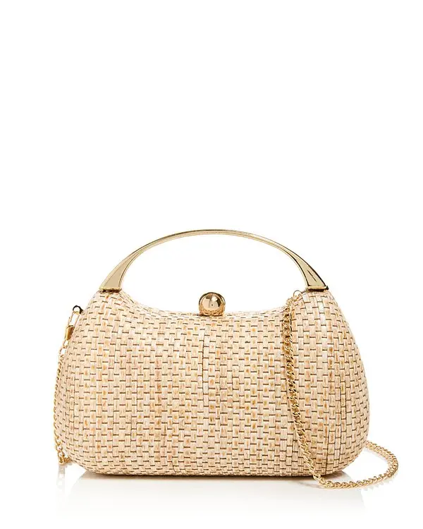 Aqua Straw Style Minaudiere