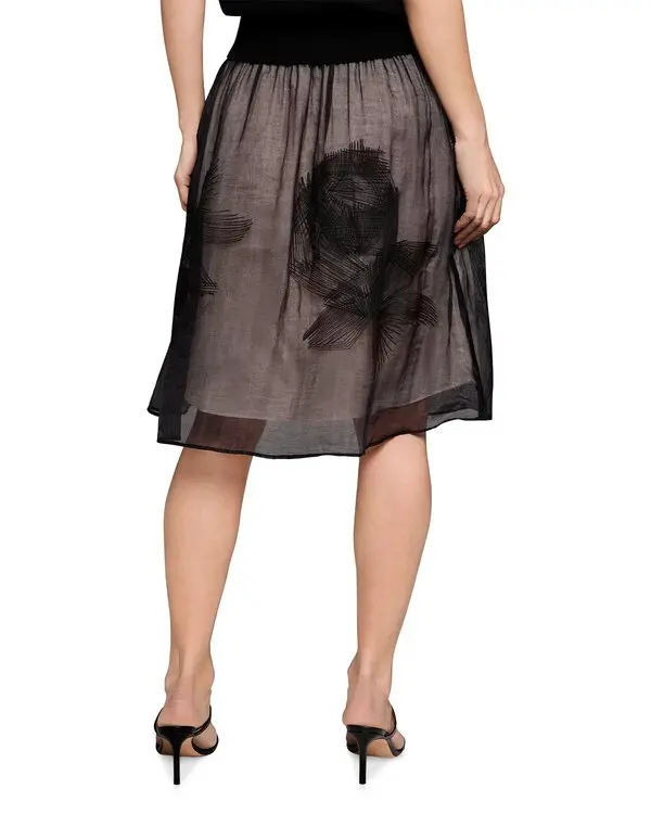 NIC+ZOE Embroidered Mesh Skirt