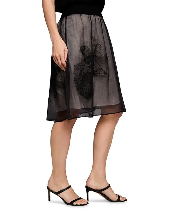 NIC+ZOE Embroidered Mesh Skirt