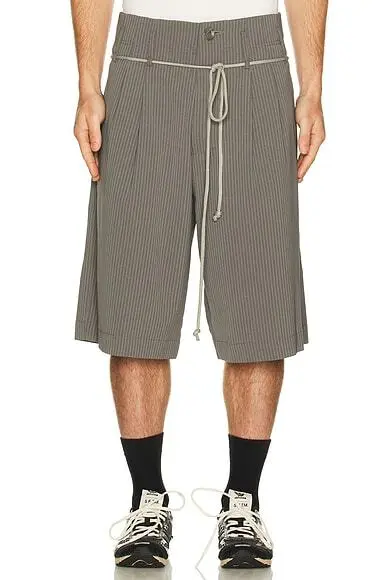 SONG FOR THE MUTE Double Pleated Shorts